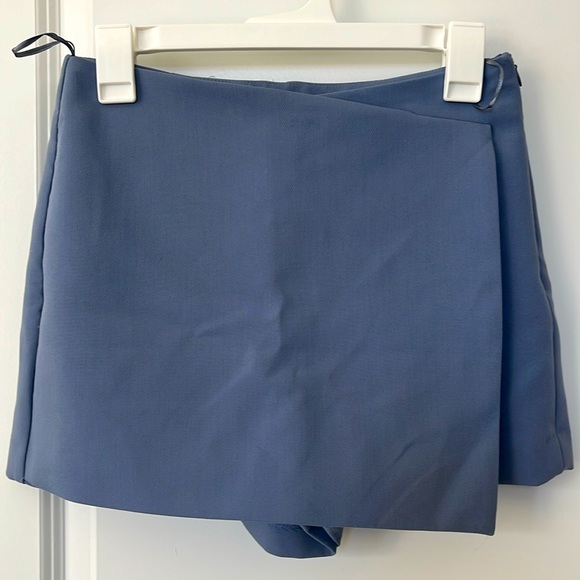 Zara | Skirts | Zara Light Blue Skort Light Blue | Poshmark
